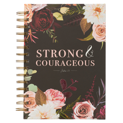 Large Hardcover Journal Strong And Courageous Joshua 1: 9 Bible Verse ...